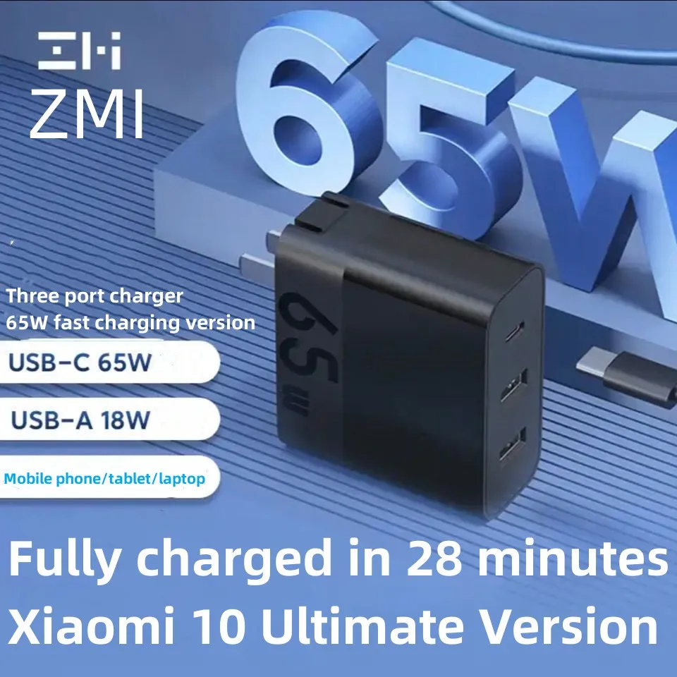ZMI-65W-International-Travel-Charger-Three-port-USB-C-65W-Flash ...