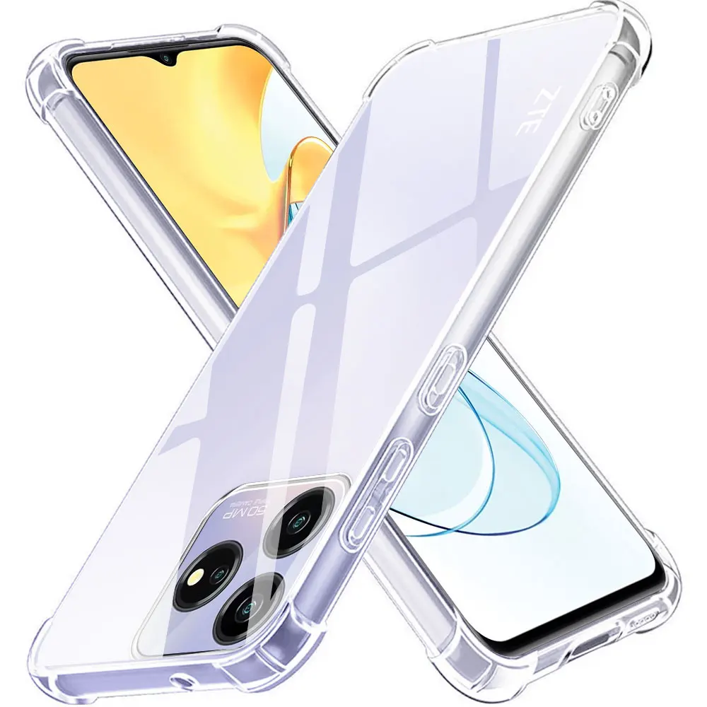 Shockproof Airbag Transparent Soft Silicone Phone Case Back Cover for ...