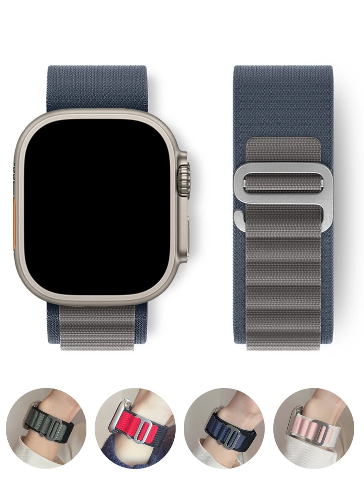Alpine-Loop-for-Apple-watch-Ultra-2-Strap-49mm-45mm-44mm-40mm-41mm-46mm ...