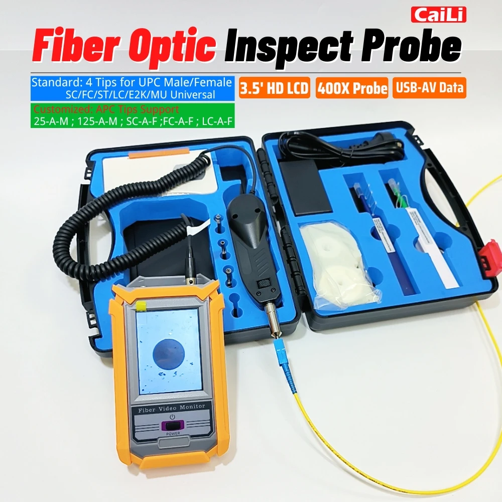 Caili-FVM-Fiber-Optic-Inspection-Microscope-Probe-Support-UPC-And-APC ...