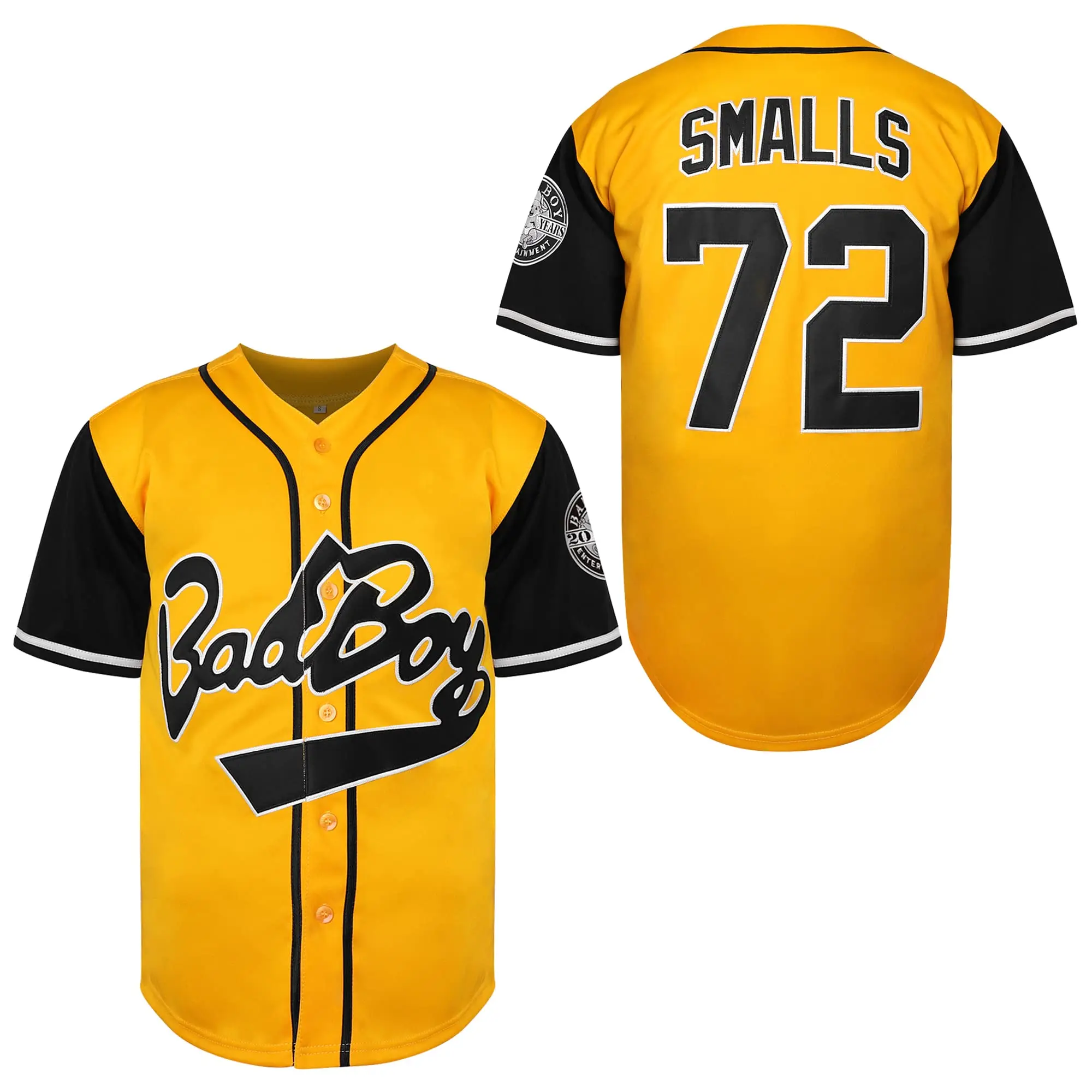 Bad-Boy-Movie-Baseball-Jersey-10-Smalls-Shirt-90s-Hip-Hop-Fashion-Vestu ...