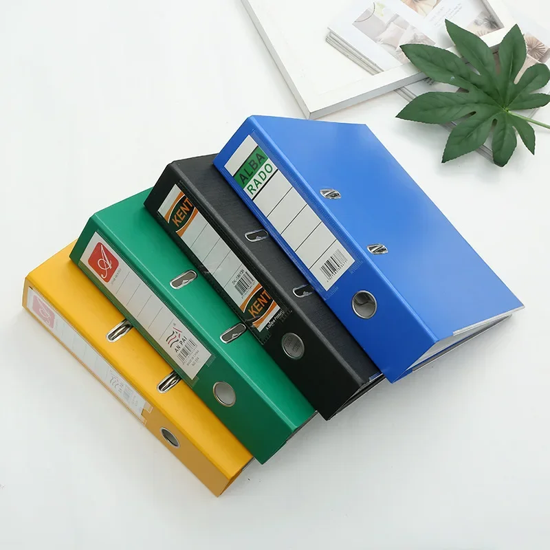 A4-Data-Book-Loose-Leaf-Folder-Two-Hole-Clip-Punching-Clip-FC-Three ...