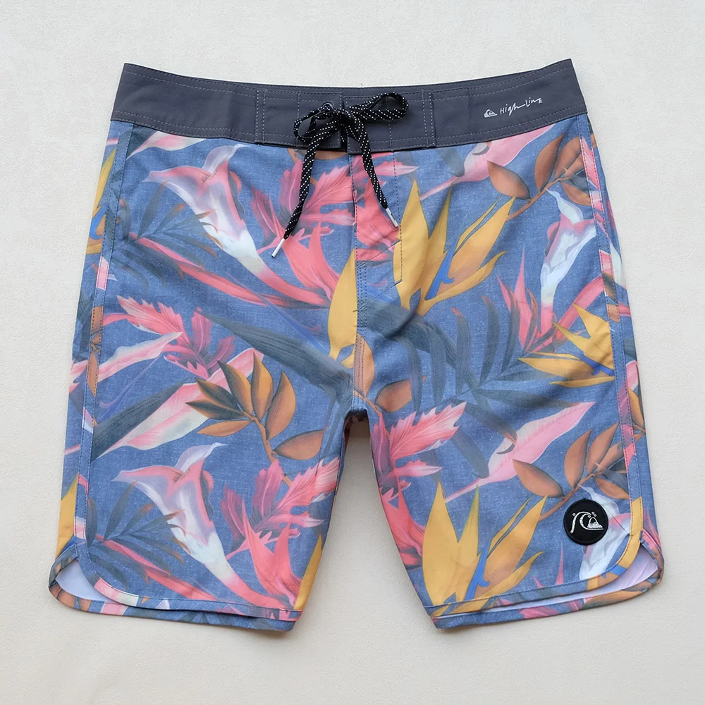 High-Quality-Bermuda-BoardShorts-Spandex-Polyester-Swim-Trunks-New ...