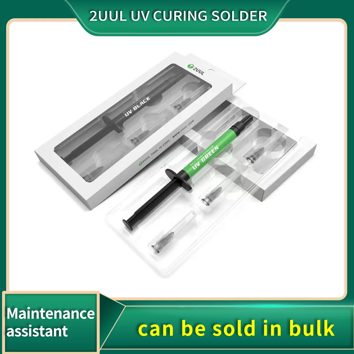 2UUL-UV-Curing-Solder-Mask-Resistance-Green-Oil-Syringe-Type-0-6mm ...