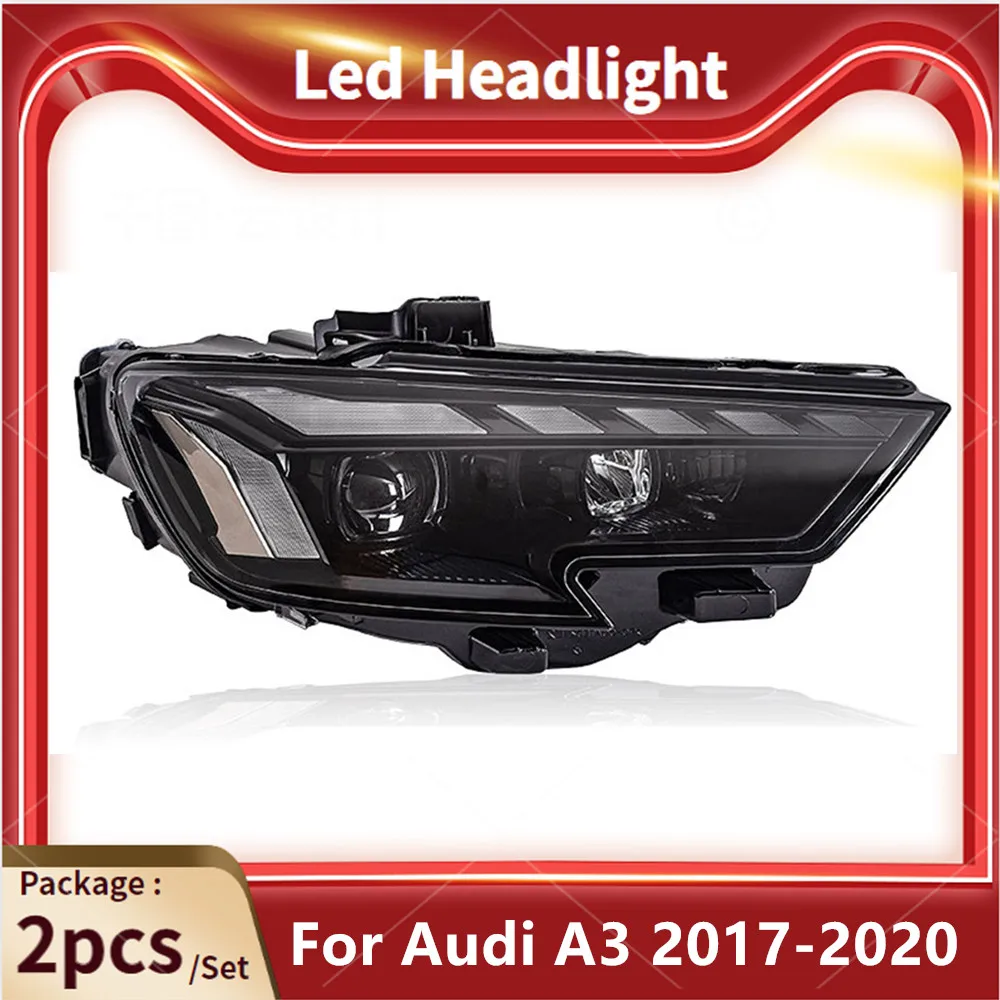 Car-Front-Lights-For-Audi-A3-Led-Headlights-S3-2017-2018-2019-2020 ...