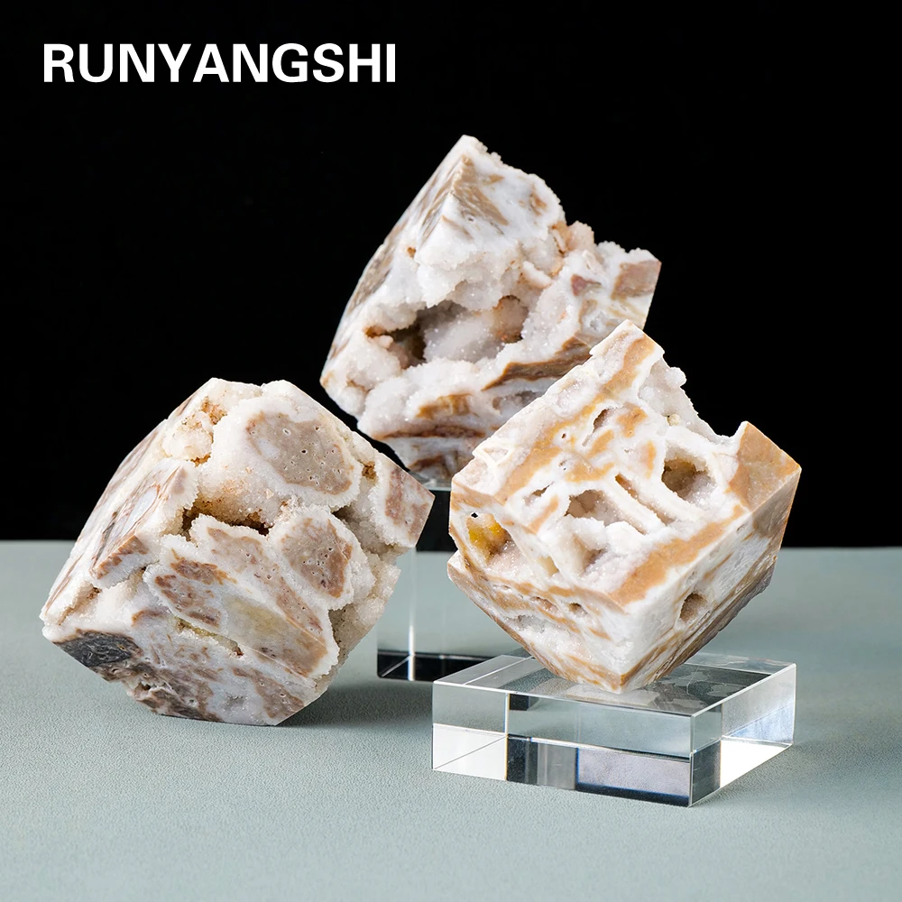 Natural-Stone-Mineral-Specimen-Sphalerite-Crystal-Cluster-Cube ...