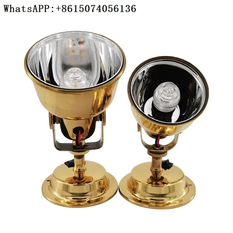ISURE MARINE LED 5W Polished Brass Berth/Bulkhead Light for Boat, RV ...