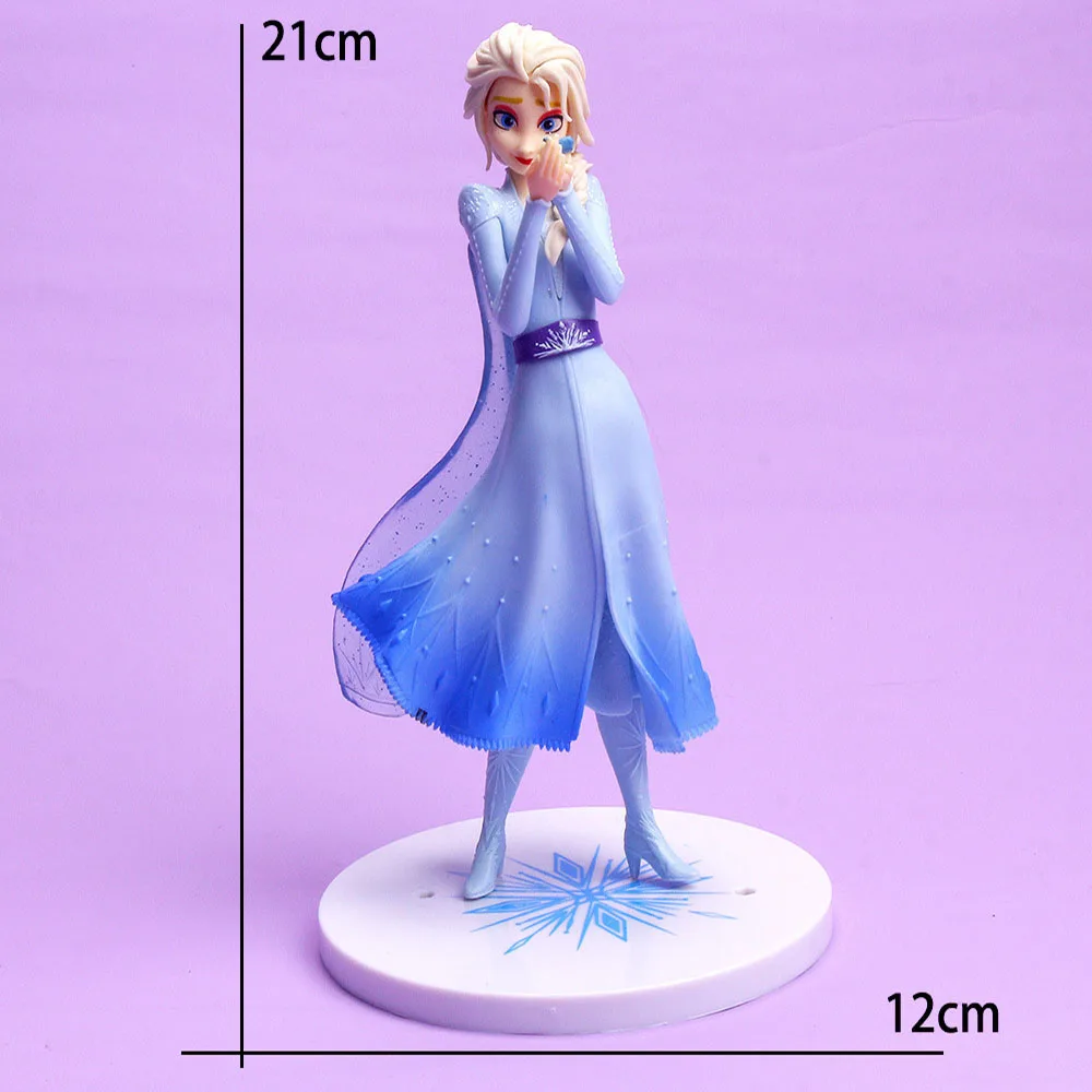 21cm-Disney-Frozen-Snow-Queen-Elsa-Princess-Holding-Fire-Dragon-In-Hand ...