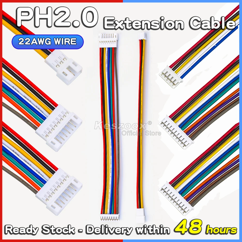 Wire Cable Connector | Socket Terminal | Jst Cable - Ph2.0mm Extension ...