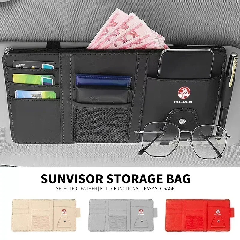 Car-Sun-Visor-Storage-Card-Bag-Glasses-Clip-Phone-Holder-for-Holden-HSV ...