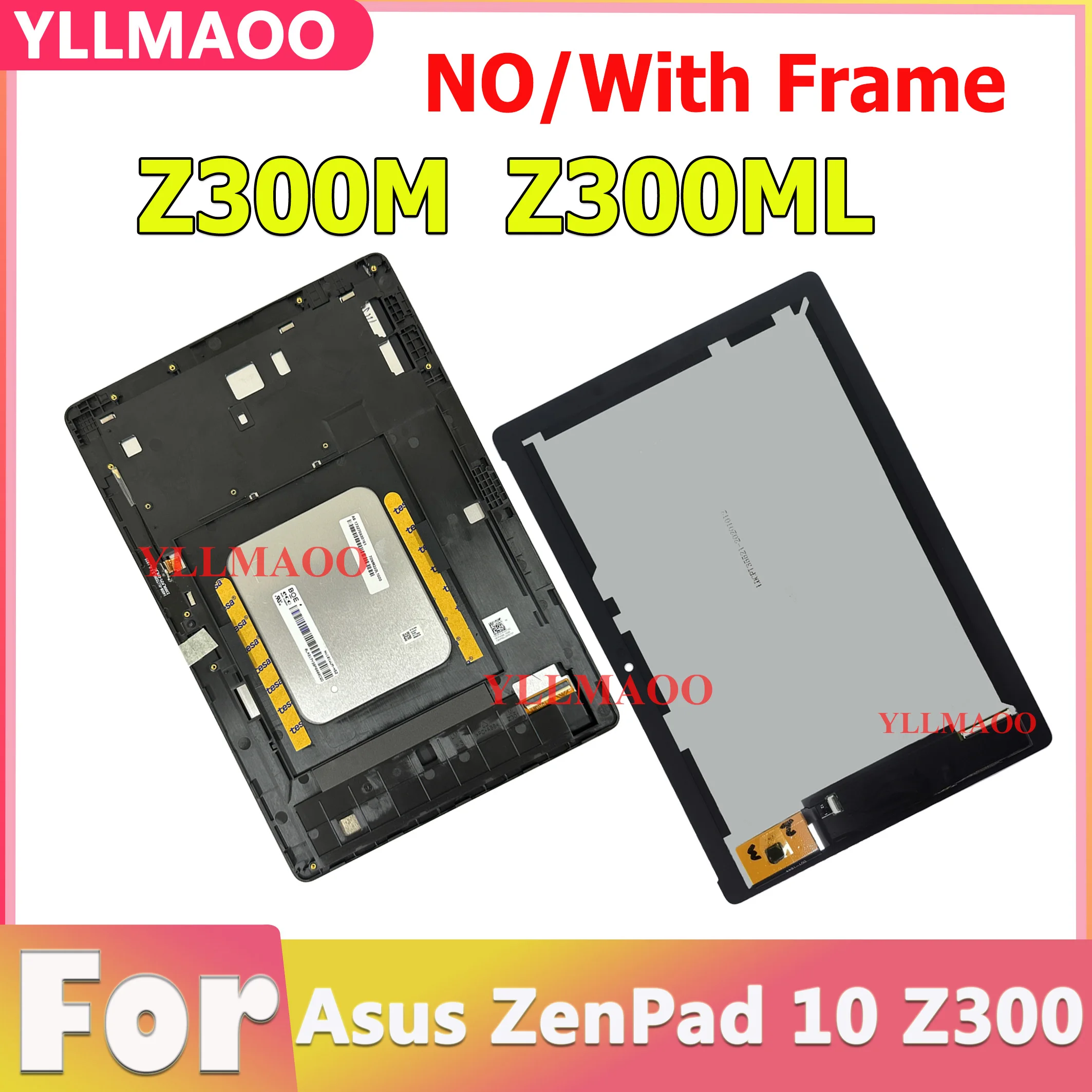NO-or-With-Frame-10-1-LCD-For-Asus-Zenpad-10-Z300-Z300M-Z300ML-Display ...