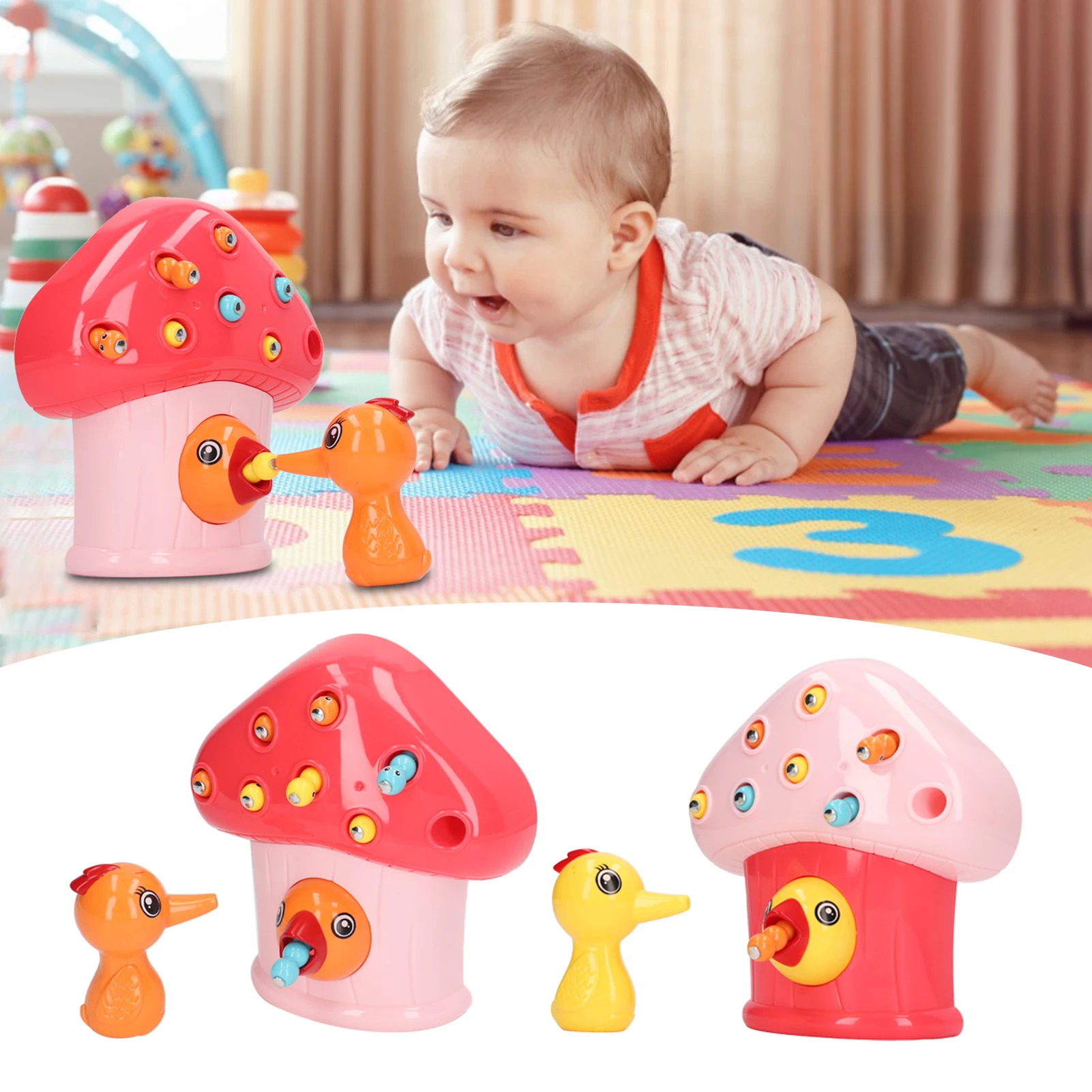 Woodpecker-Worm-Toy-Magnetic-Bird-Feeding-Game-Early-Educational ...