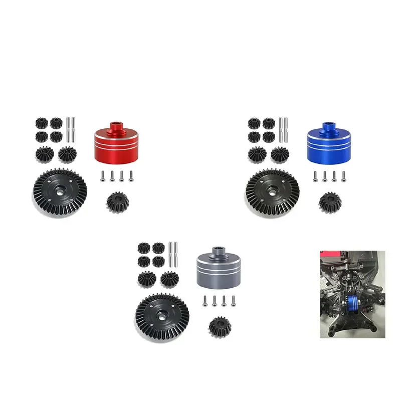 Metal-Differential-Case-Steel-Spur-Gear-Main-Gear-Set-TT2100-for-Tamiya ...