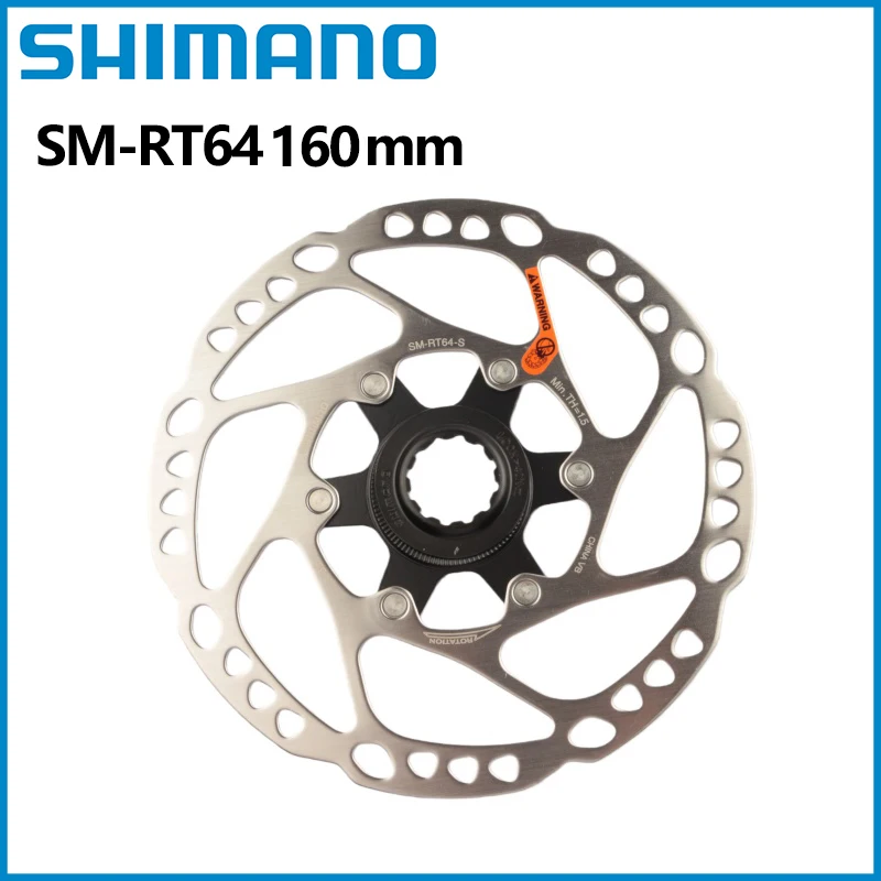 Shimano SM RT64 Center Lock Disc Brake Rotor 160mm For Mountain Bikes ...