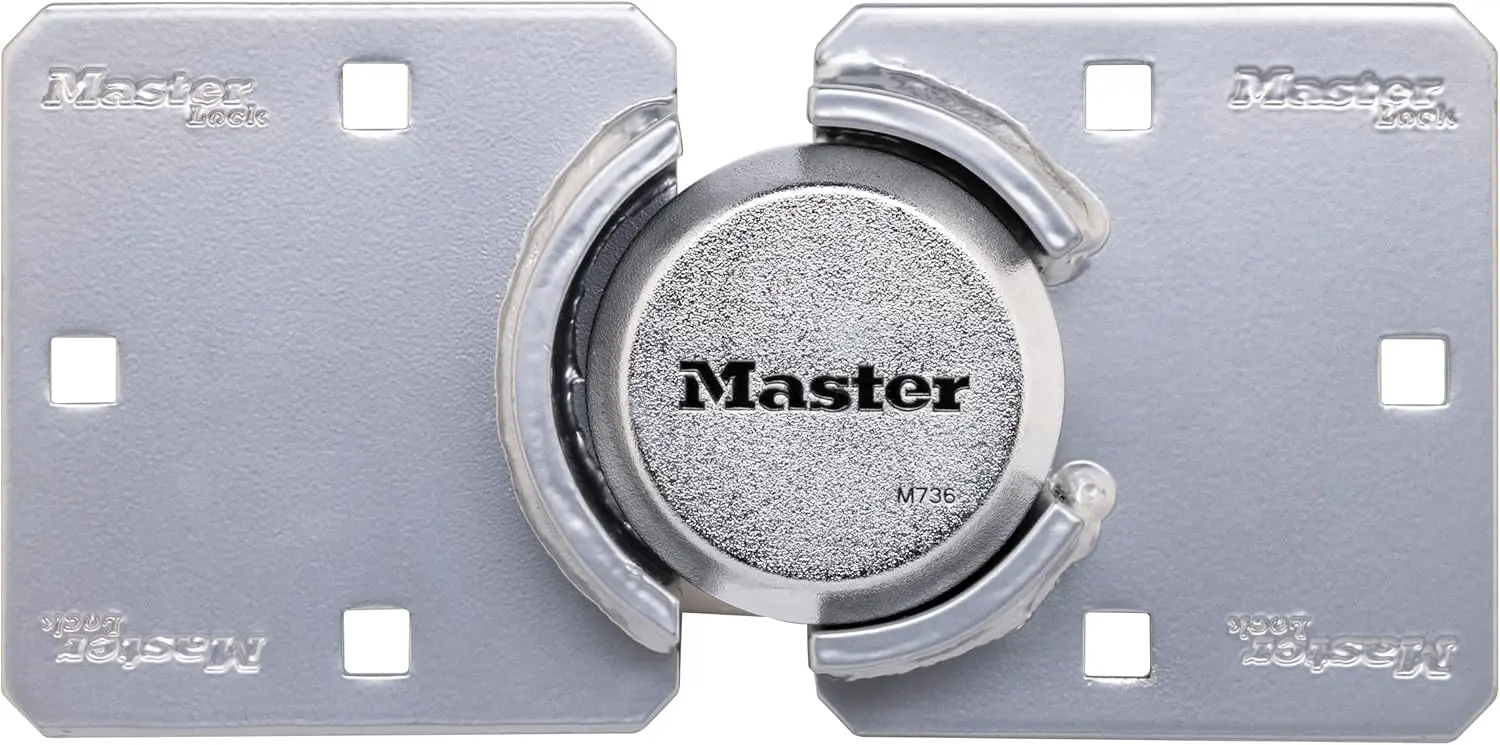 Heavy Duty Chrome Padlock with Hidden Shackle & Hasp for Trucks ...
