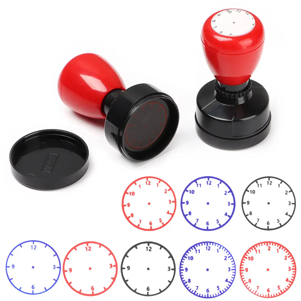 Clock-Dial-Stamp-Learning-Recognition-Teacher-Teaching-Seal-Clock-Dial ...