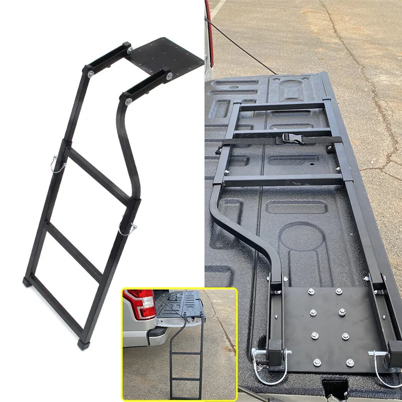 Universal-Pickup-Truck-Tailgate-Ladder-For-Pickup-Truck-Black-42-Inch ...