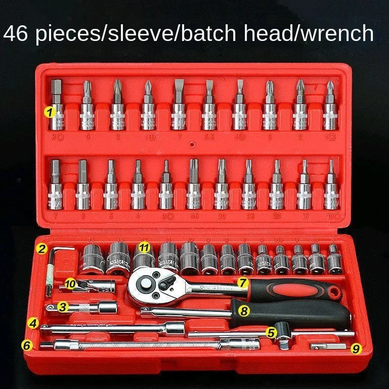 46-piece-Tool-Set-40-piece-Tool-Set-Family-Tool-Kit-Sleeve-a-Complete ...