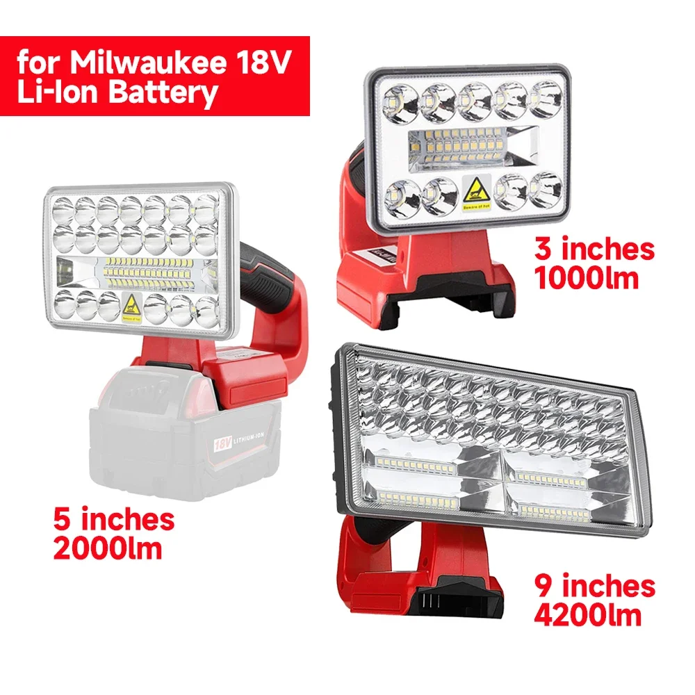LED-Work-Light-for-Milwaukee-18V-Li-Ion-Battery-Bright-Handheld ...