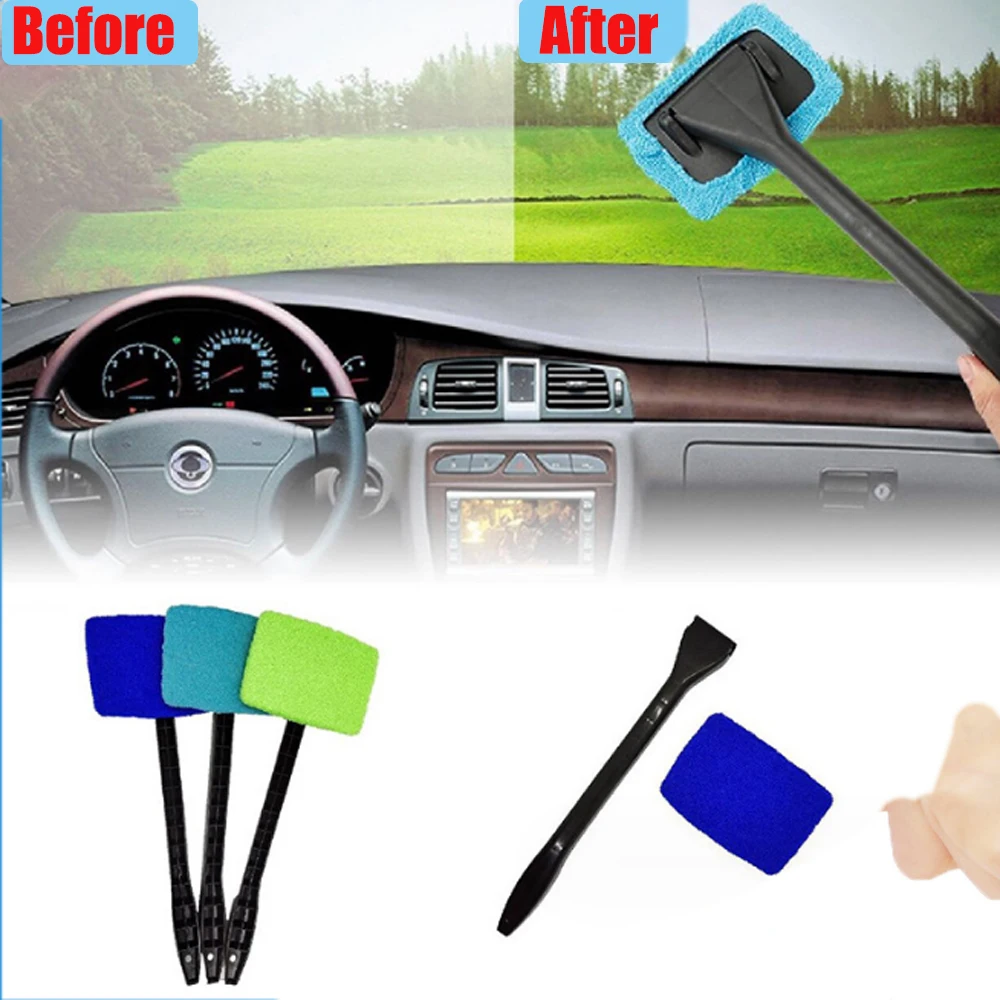 3PCS-Set-Auto-Windshield-Cleaning-Brush-Long-Handle-Car-Window ...