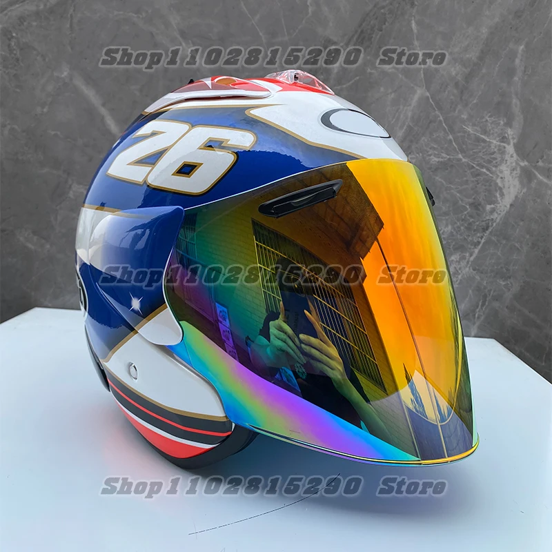 Ram3-Pedrosa-Samurai-Half-Helmet-Men-and-Women-Motorcycle-Off-Road ...