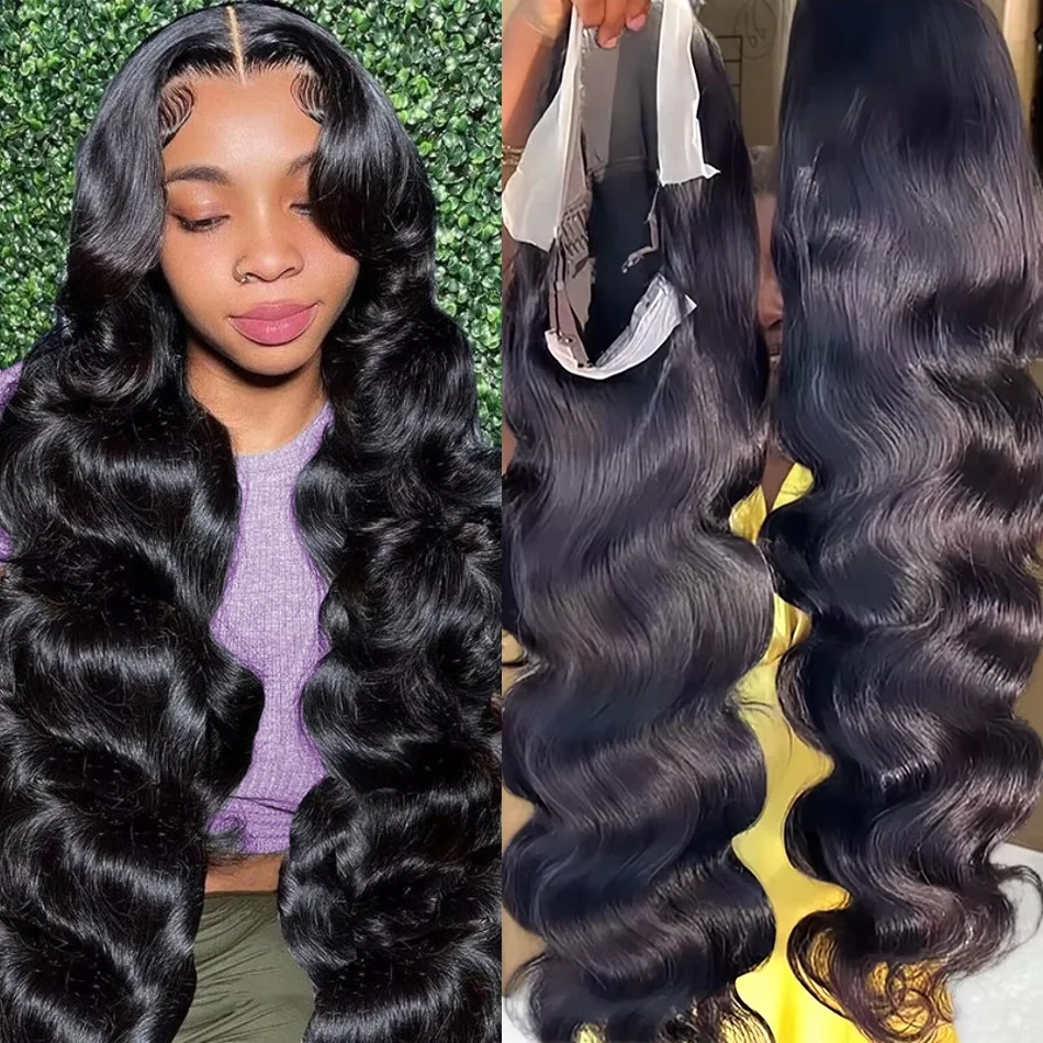 40 Inch Body Wave Human Hair Wigs 13X6 Hd Lace Frontal Wig 100% Human ...