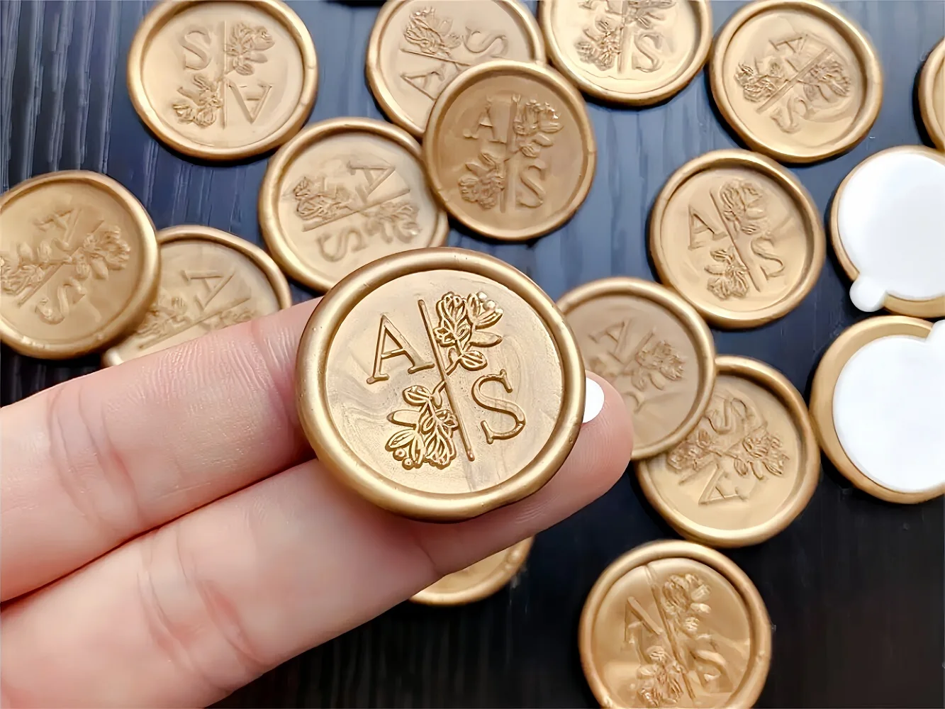Customized-Wax-Seals-With-2-Initials-Personalized-Wax-Seal-Stickers ...