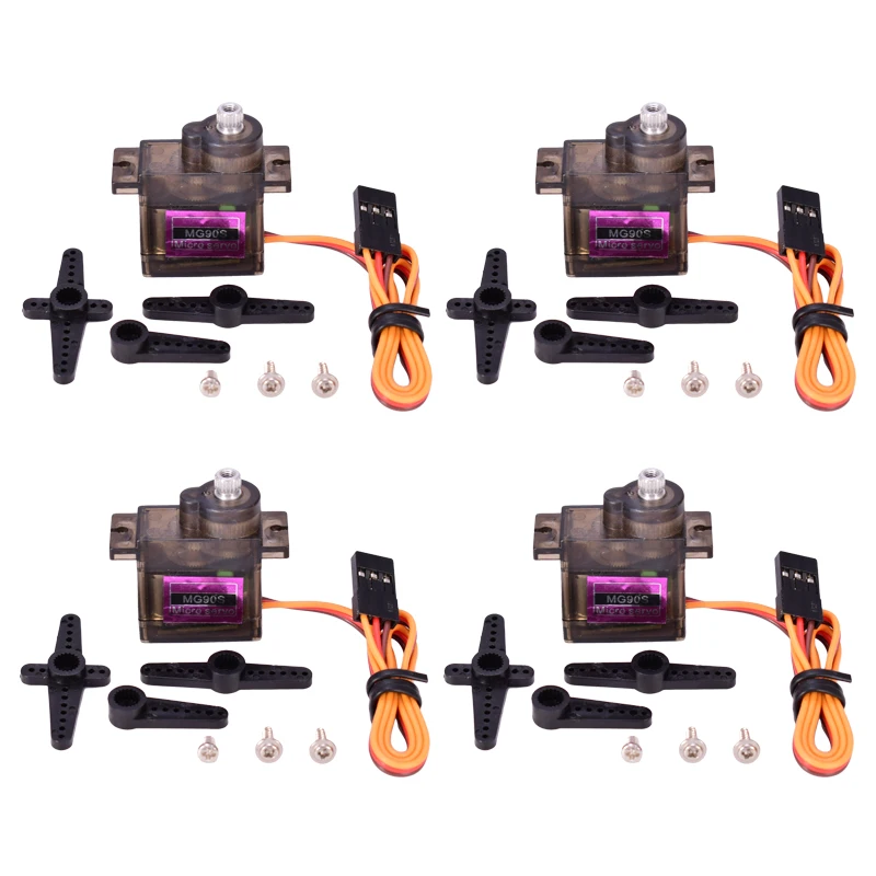 4 teile/los mg90s metall getriebe digital 9g servo für rc hubschrauber ...