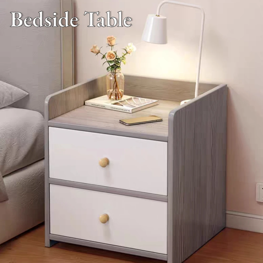 Modern-Small-Bedside-Table-Drawer-with-Lock-Nordic-Minimalist-Bedside ...