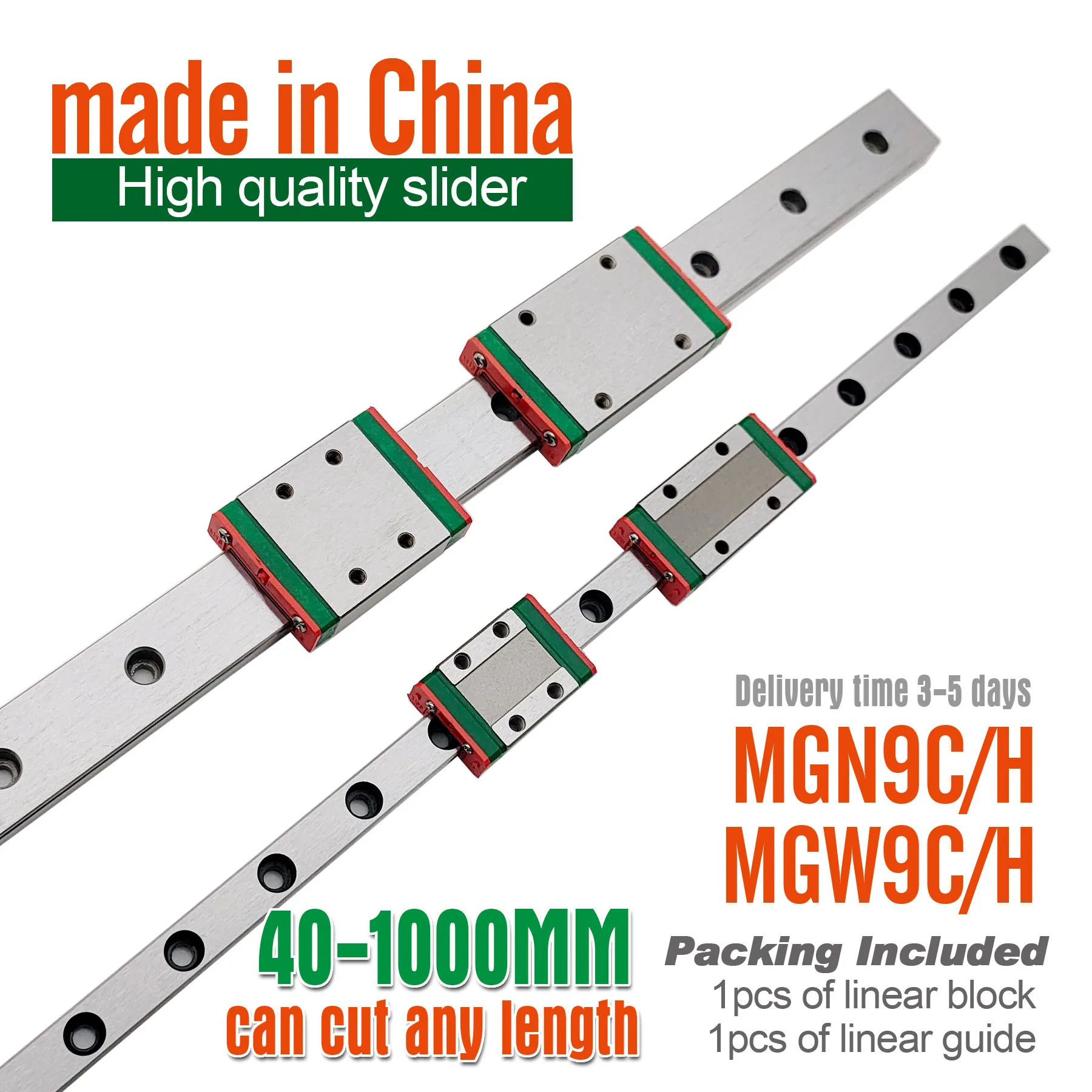 1pcs MGN linear guide+1pcs MGN carriage 3D Printer part from 45mm to ...