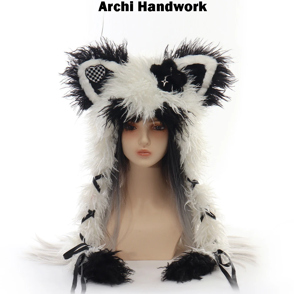 Archi Handwork Y2k Furry Star Braid Hat Hominid Indigenous People ...
