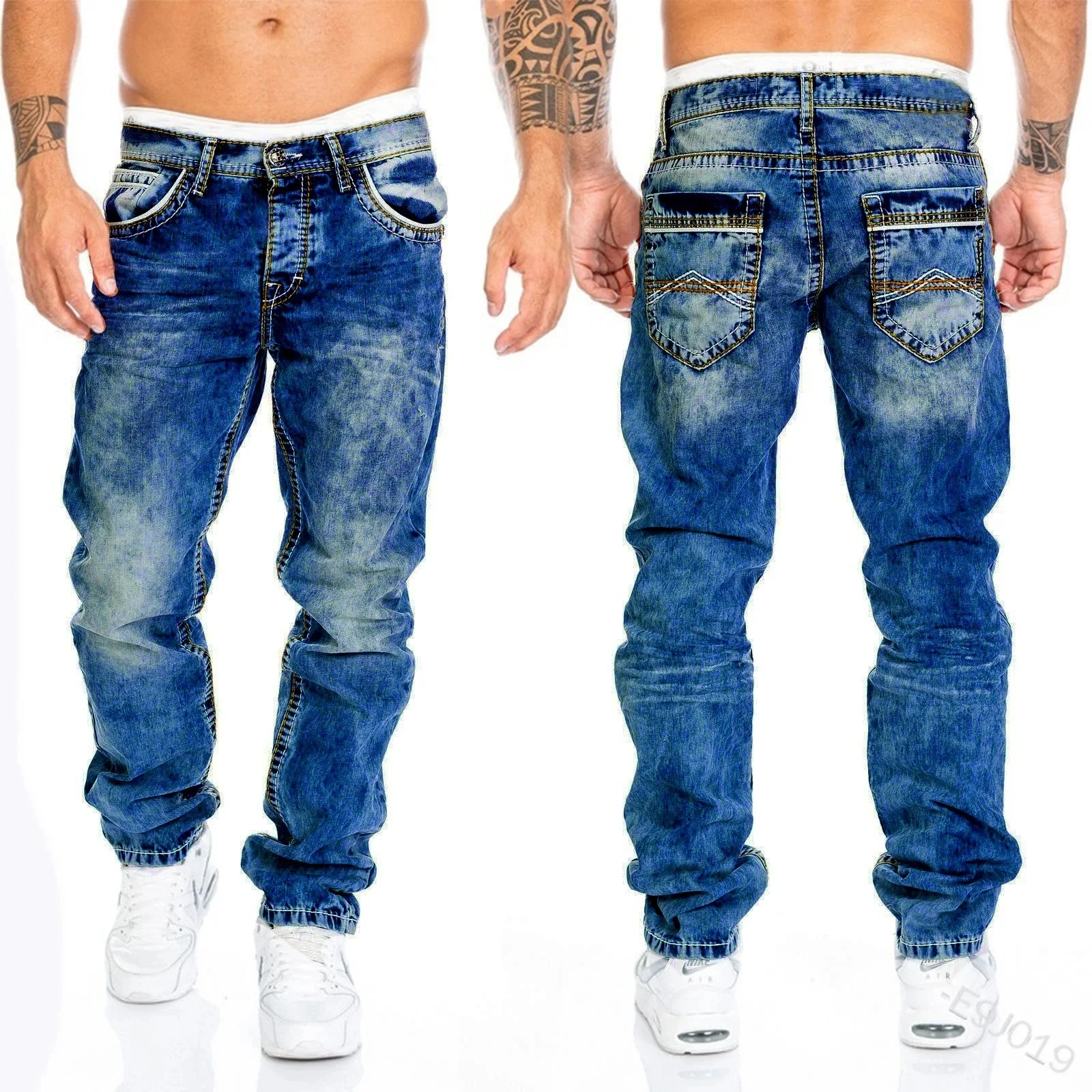 Mens-Black-Jeans-Slim-Fit-Quality-Gray-Casual-Male-Jeans-Pants-Skinny ...