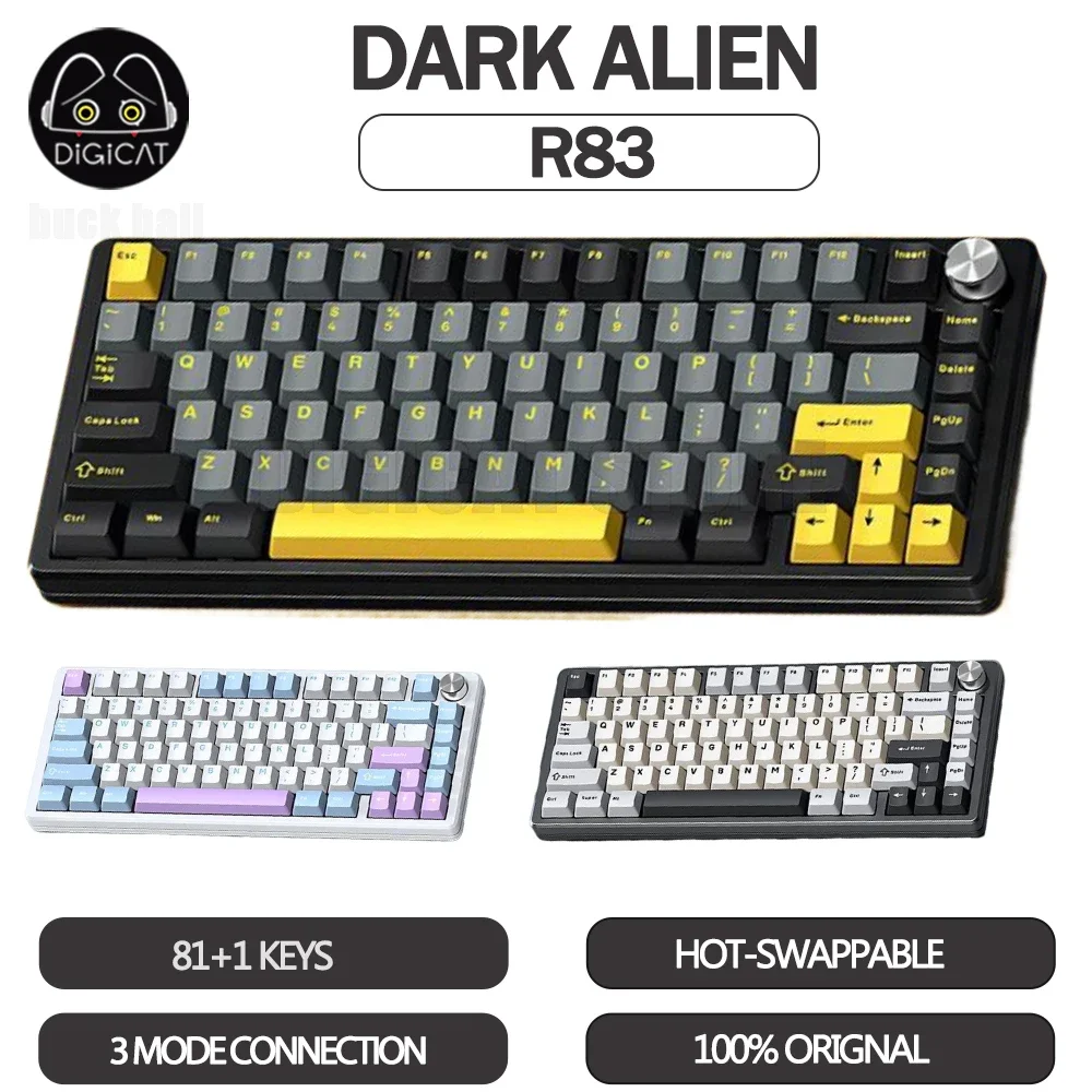 DARK-ALIEN-R83-Mechanical-Keyboard-3Mode-USB-2-4G-Bluetooth-Wireless ...