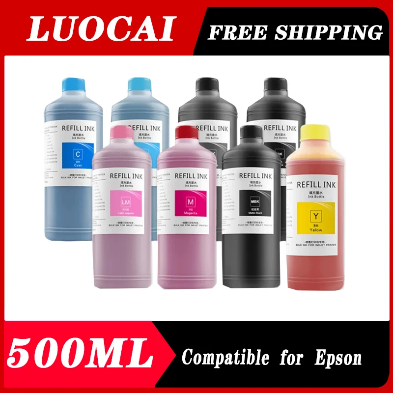 500ML-T8501-T7601-Dye-Ink-For-Epson-SureColor-P600-P608-P800-P808-3800 ...