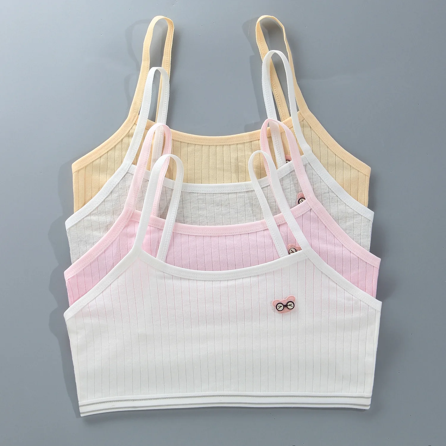 1pc Developmental Girls Training Bras Summer Young Children's Breast ...