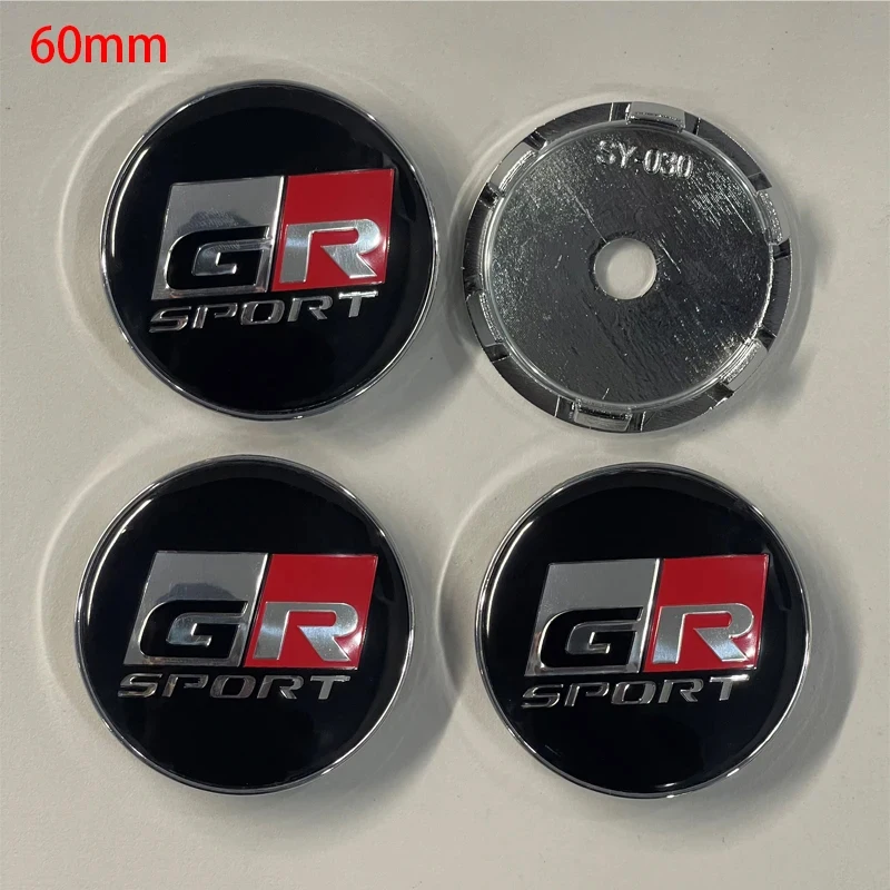 4Pcs-60mm-Car-Wheel-Center-Hub-Cap-Rim-Cover-For-Toyota-GR-Sport ...