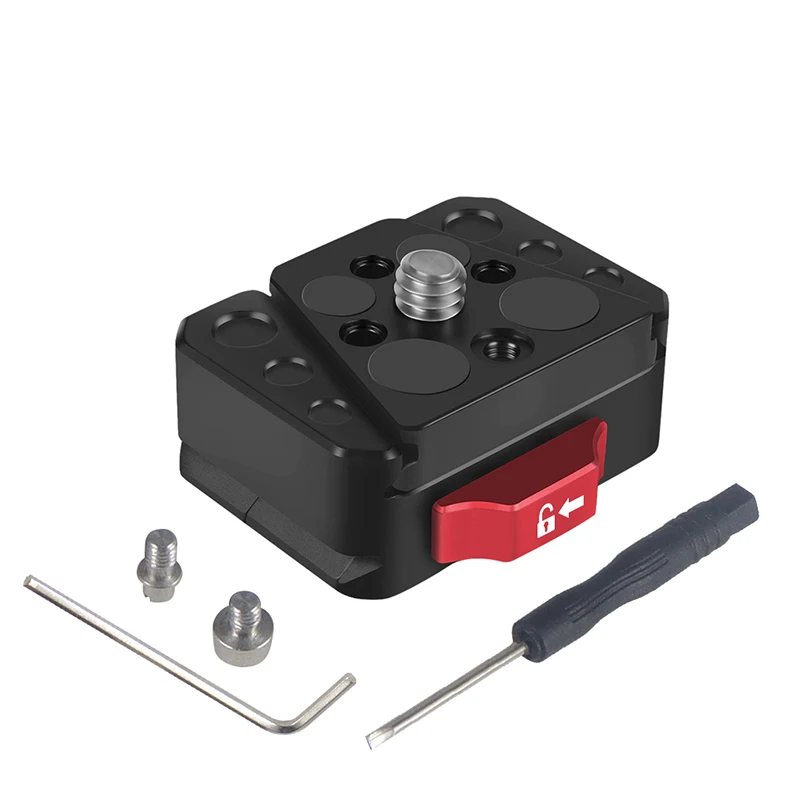 Quick-Release-Clamp-Plate-V-Lock-Mount-1-4-Screw-for-38mm-Tripod-Head ...