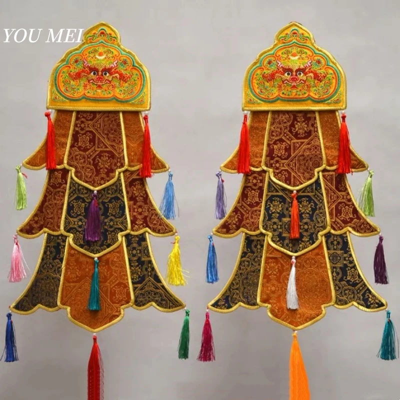 Tibetan-style Ritual Mandala Temple Altar Fabric Decoration Checkered ...