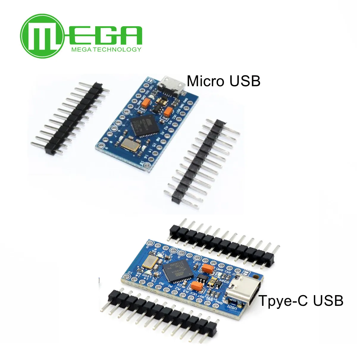 5pcs/lot New Pro Micro For Arduino Atmega32u4 5v/16mhz Module With 2 ...