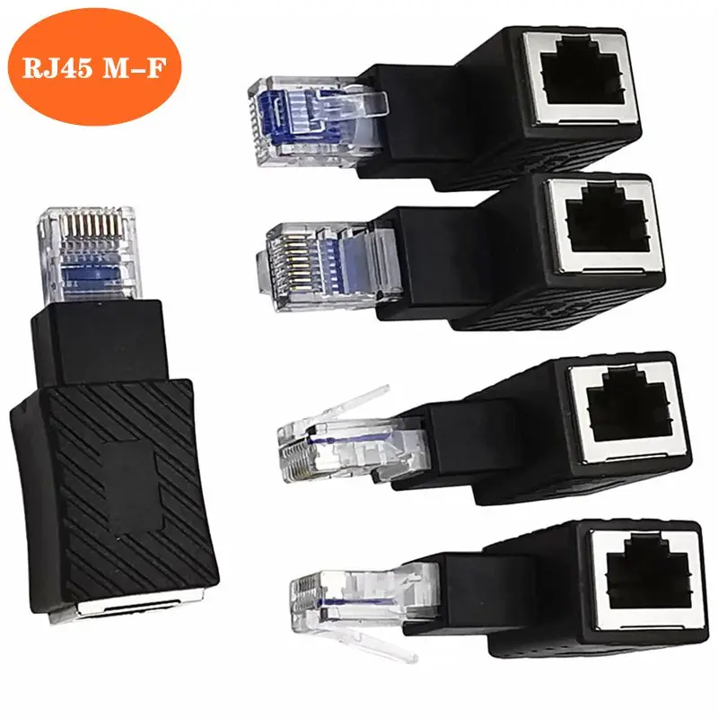 RJ45-Network-Cable-Adapter-100Mbps-Network-Extension-Head-RJ45-Male-To ...