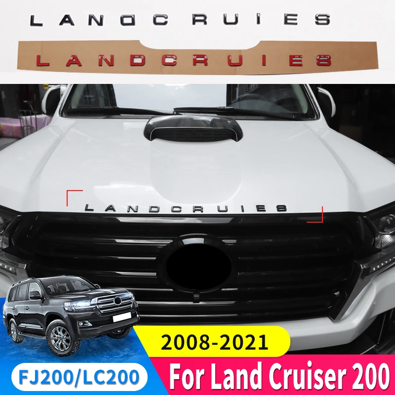 2008-2021 For Toyota Land Cruiser 200 2020 2019 2018 2017 Letter ...