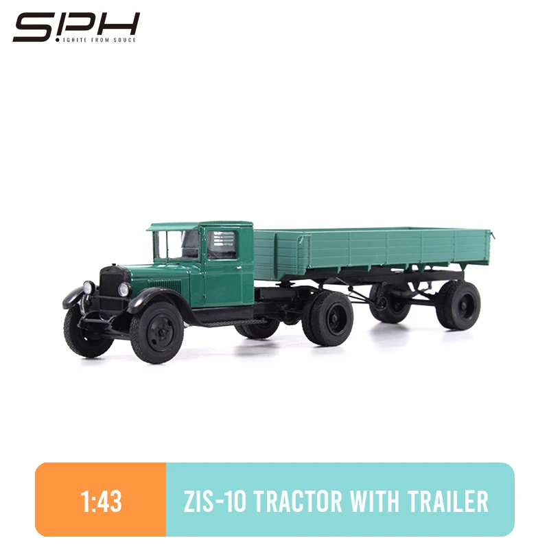 The-Soviet-Union-ZIS-10-Truck-Tractor-With-Semi-trailer-1-43-Plastic ...