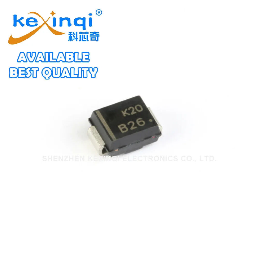 1pcs/lot SMD MBRS260T3G Code:B26 SMB 60V/2A Schottky Diode MBRS260T3G ...