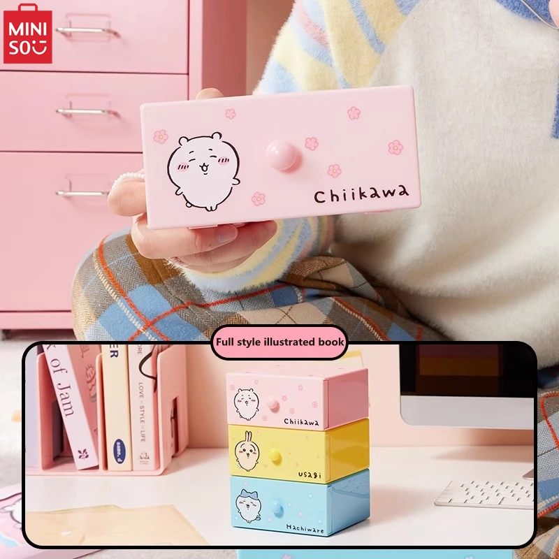 MINISO-Chiikawa-Series-Single-layer-Drawer-Box-Animation-Hachiware ...