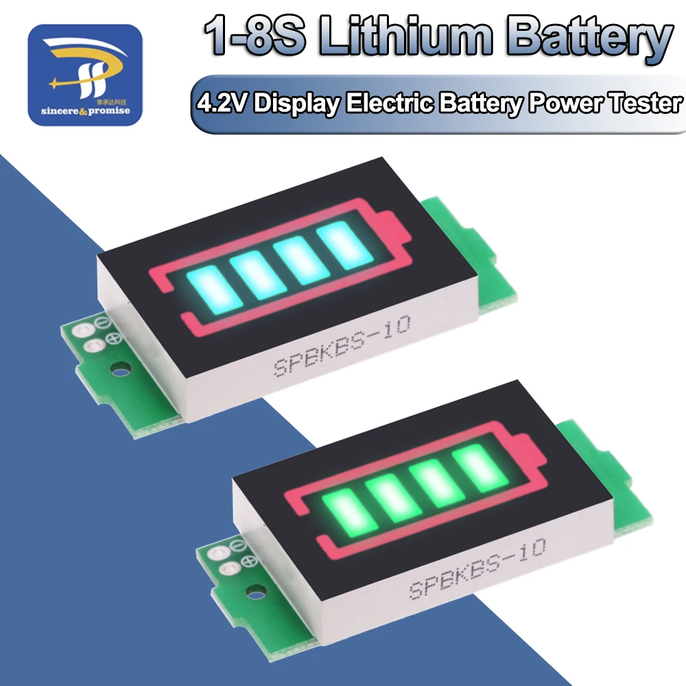 1s 2s 3s 4s 6s 7s 8s Series Lithium Battery Capacity Indicator Module ...