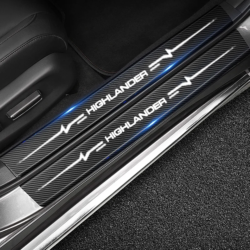 Car-Door-Sill-Protector-Stickers-for-Toyota-Highlander-Logo-XU70-XU40 ...