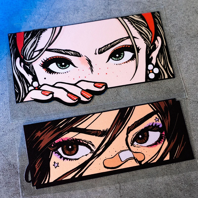 Eye-Car-Anime-Beautiful-Girl-Window-Stickers-Motorcycle-Body-Trolley ...