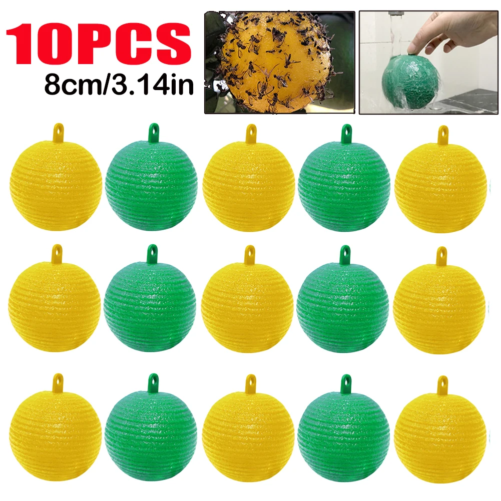 Pi-ges-Insectes-Volants-de-8cm-Boule-Collante-pour-Plantes-d-Niket-d ...