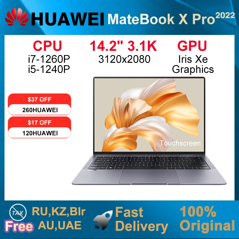 HUAWEI-MateBook-X-Pro-Laptop-ultra-fino-14-2-Polegada-Gr-ficos-Intel-Xe ...
