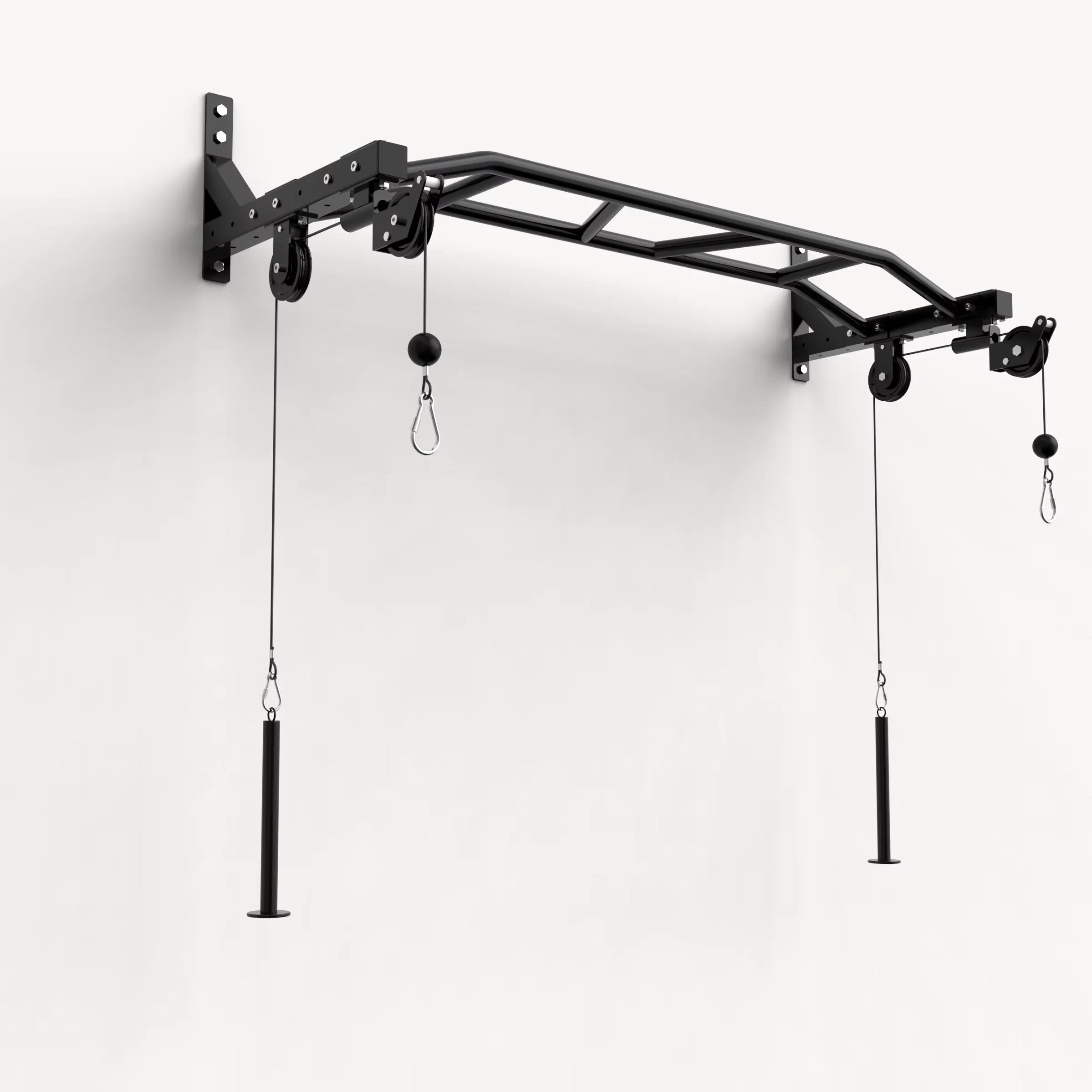 Multifunction Pulley Cable Machine Wall-Mounted Pull Bar Home Gym ...